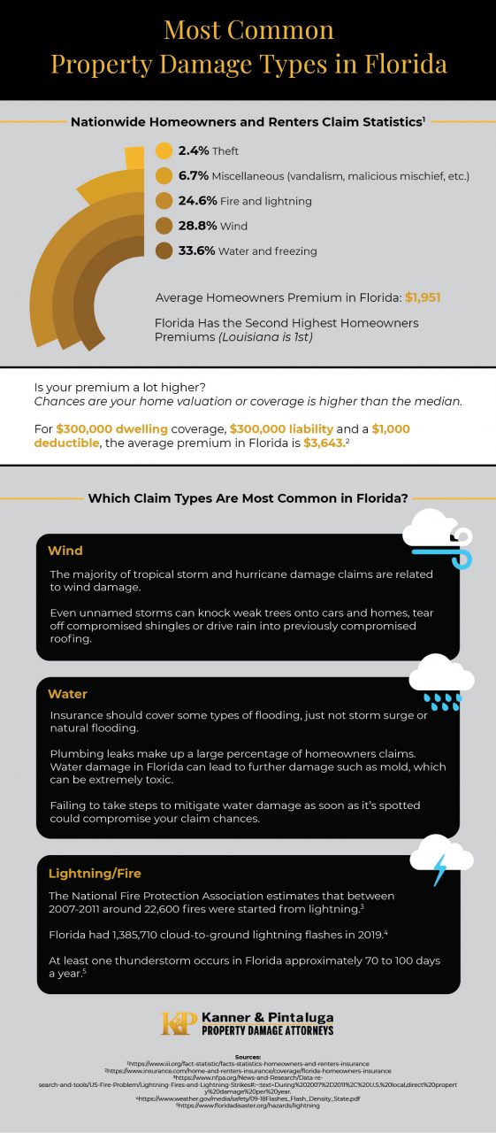 Most Common Property Damage Types in Florida